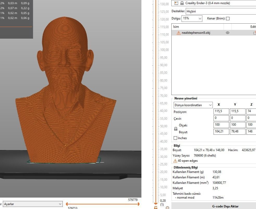 Neal Stephenson 3D model 3D printable | CGTrader