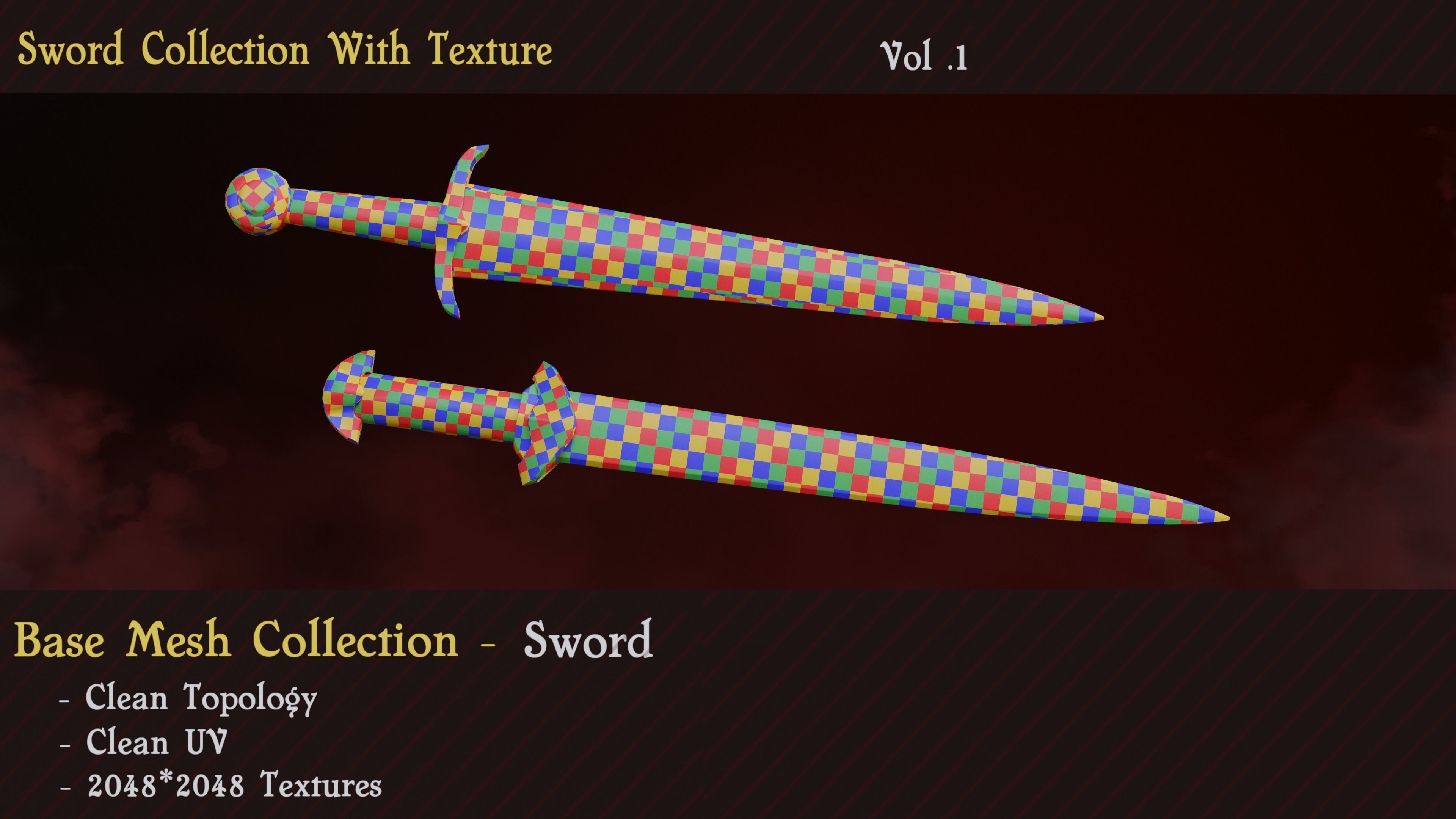 3D model Swords pack VR / AR / low-poly | CGTrader