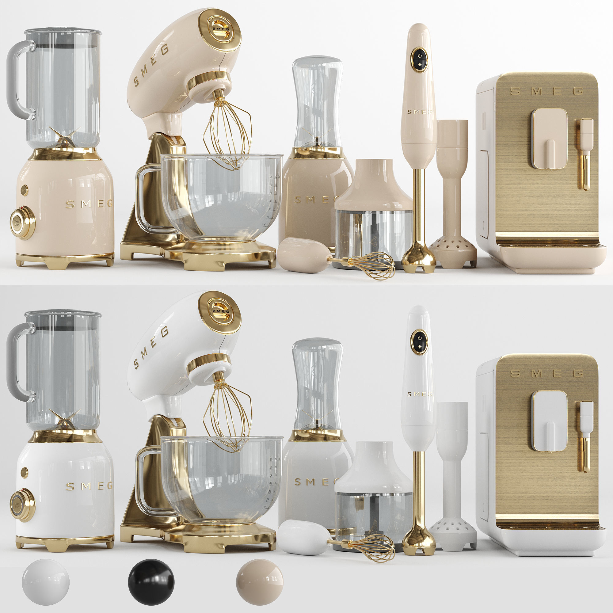 Collection smeg 3 3D model | CGTrader