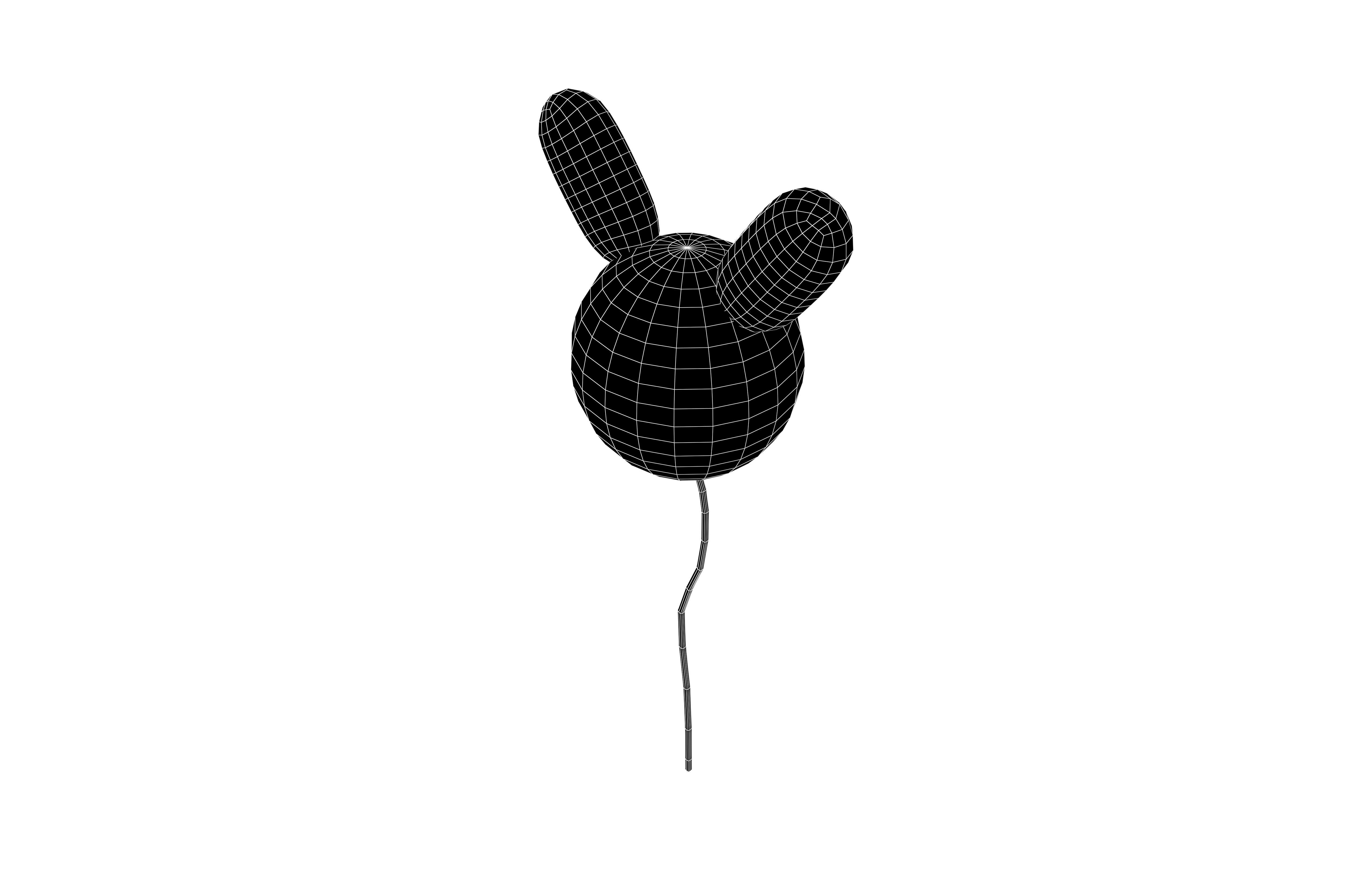 3D model Rabbit Balloons v1 014 VR / AR / low-poly | CGTrader
