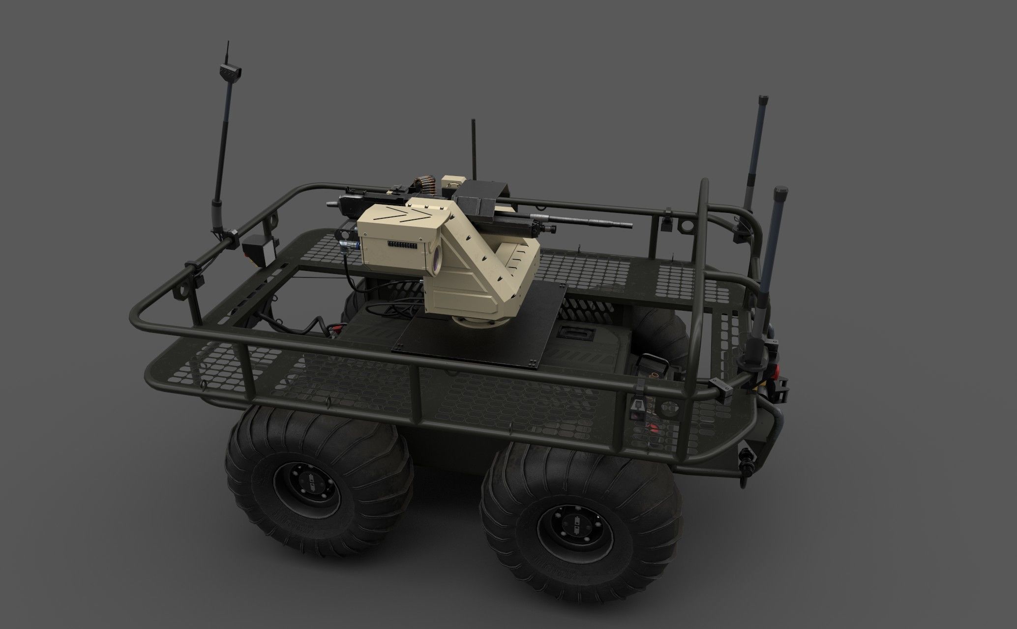 3D model Probot Pitbull RWS VR / AR / low-poly | CGTrader
