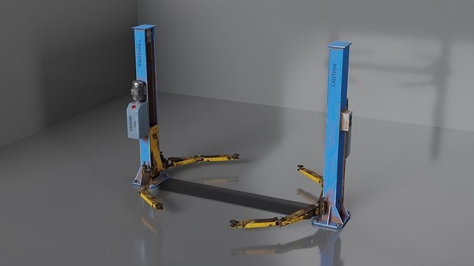 3D model Car garage repair lift VR / AR / low-poly | CGTrader