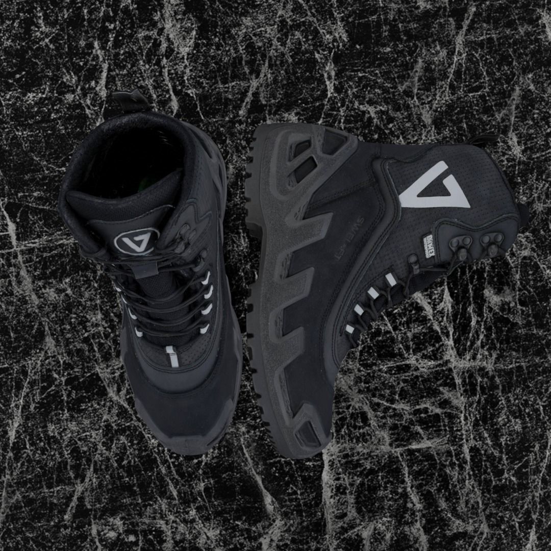 3D model VANEDA 3D BOOTS - BLACK VR / AR / low-poly | CGTrader