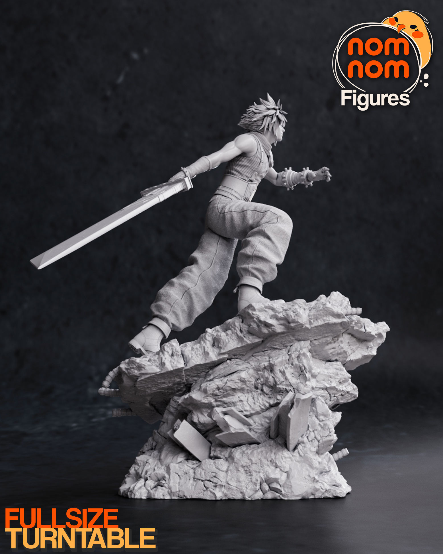 Cloud Strife- Final Fantasy VII 3D model 3D printable | CGTrader