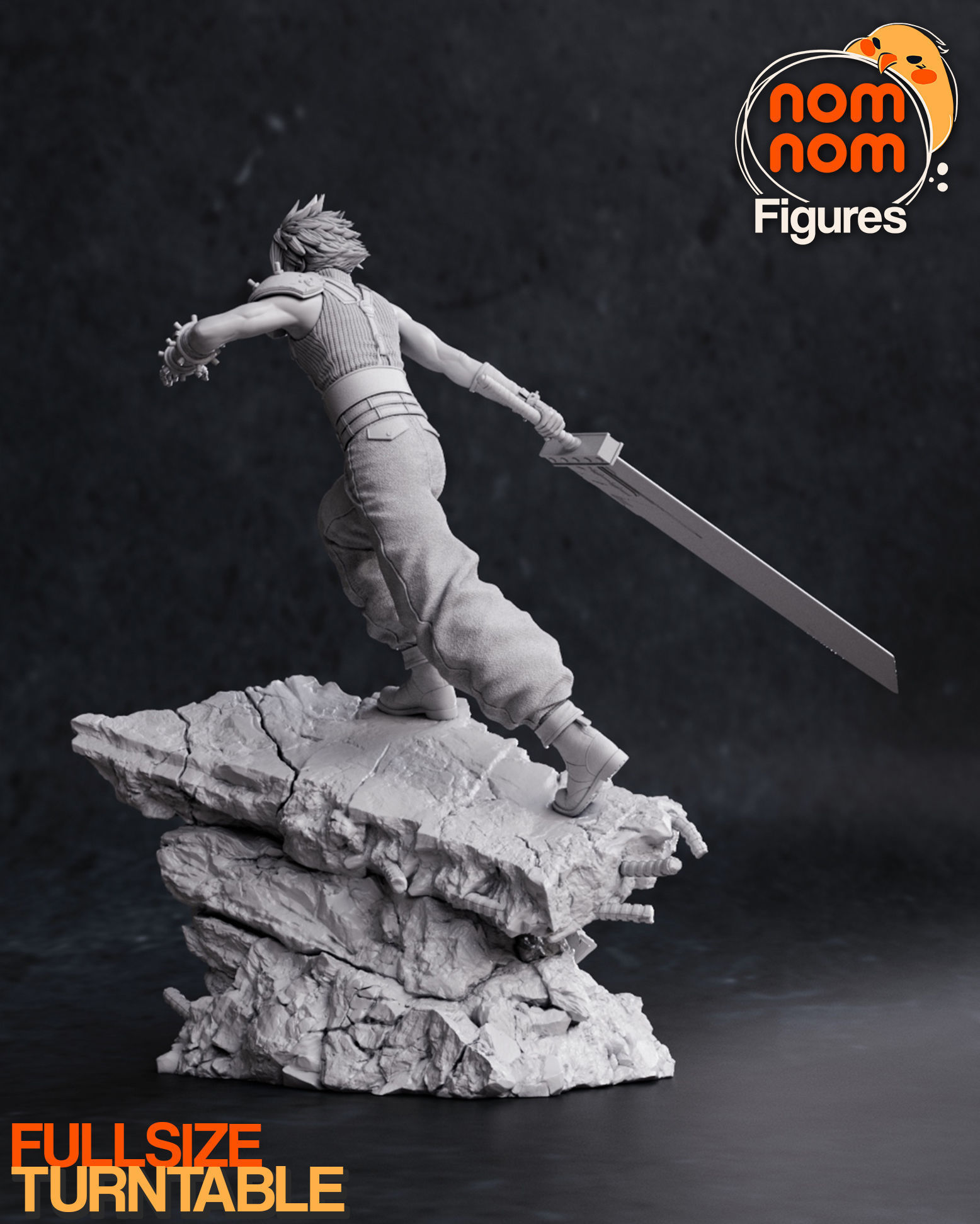 Cloud Strife- Final Fantasy VII 3D model 3D printable | CGTrader