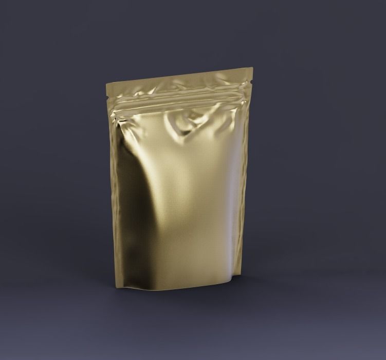 Stand-Up Zipper Pouch Packaging 3D model 3D model rigged | CGTrader