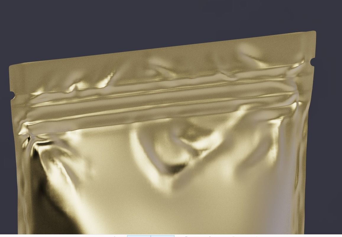 Stand-Up Zipper Pouch Packaging 3D model 3D model rigged | CGTrader