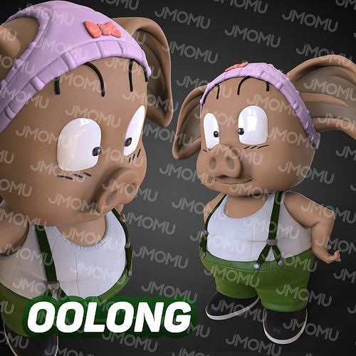 Oolong-Dragon Ball 3D model 3D printable | CGTrader