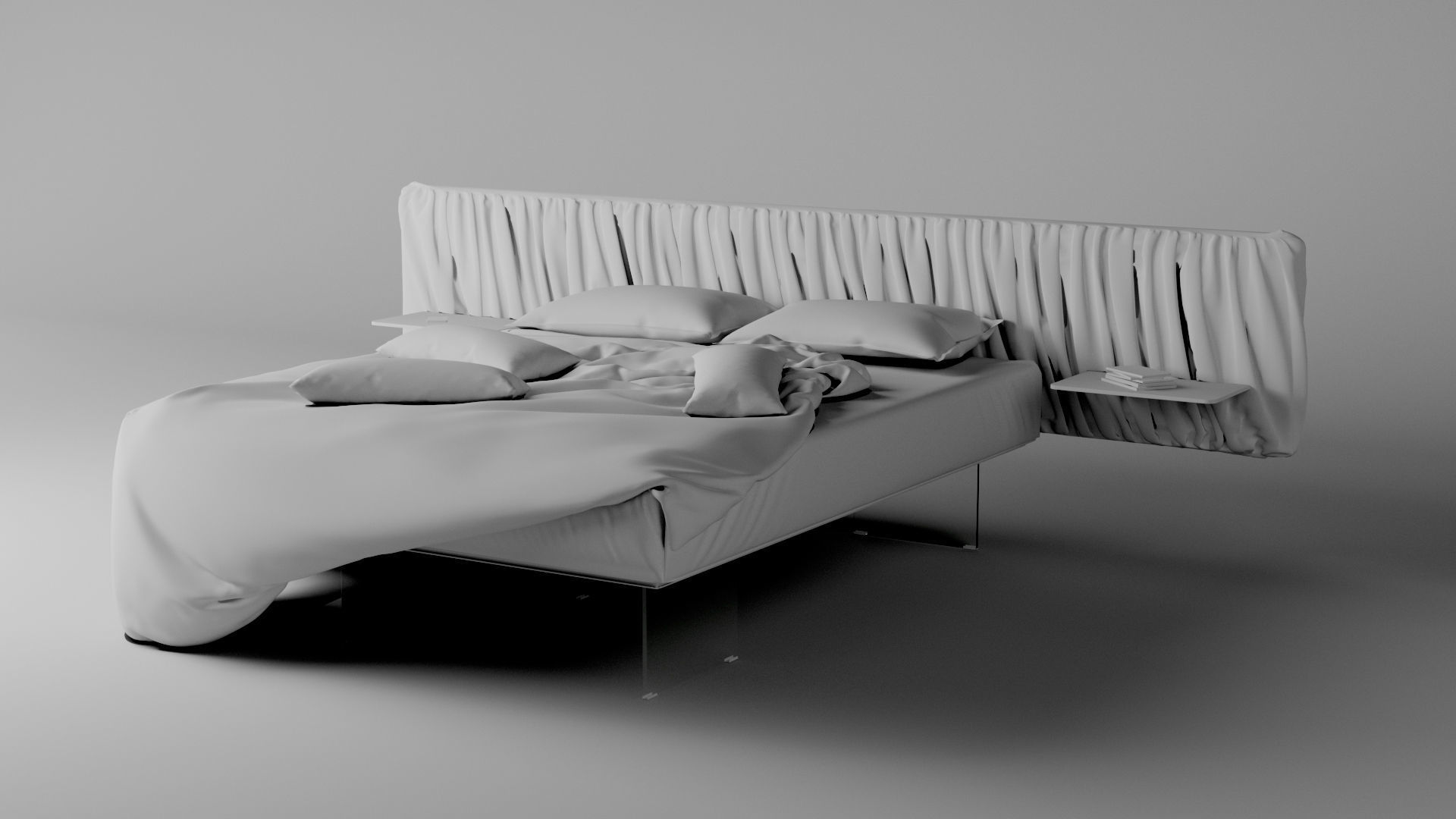 Realistic bed design and render 3D model | CGTrader