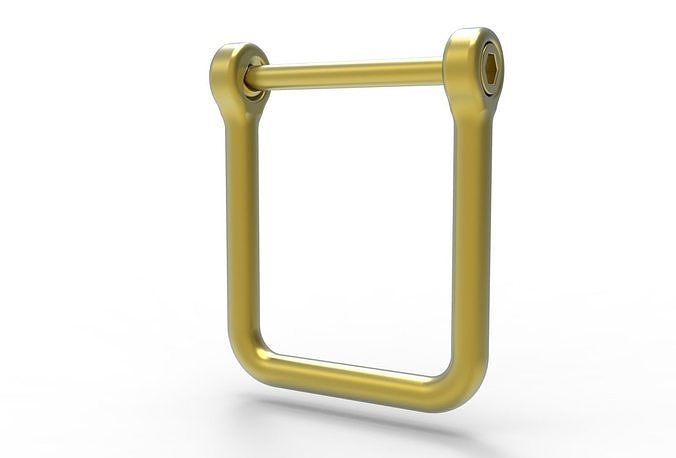 U clasp classic Allen screw 3D model 3D printable | CGTrader