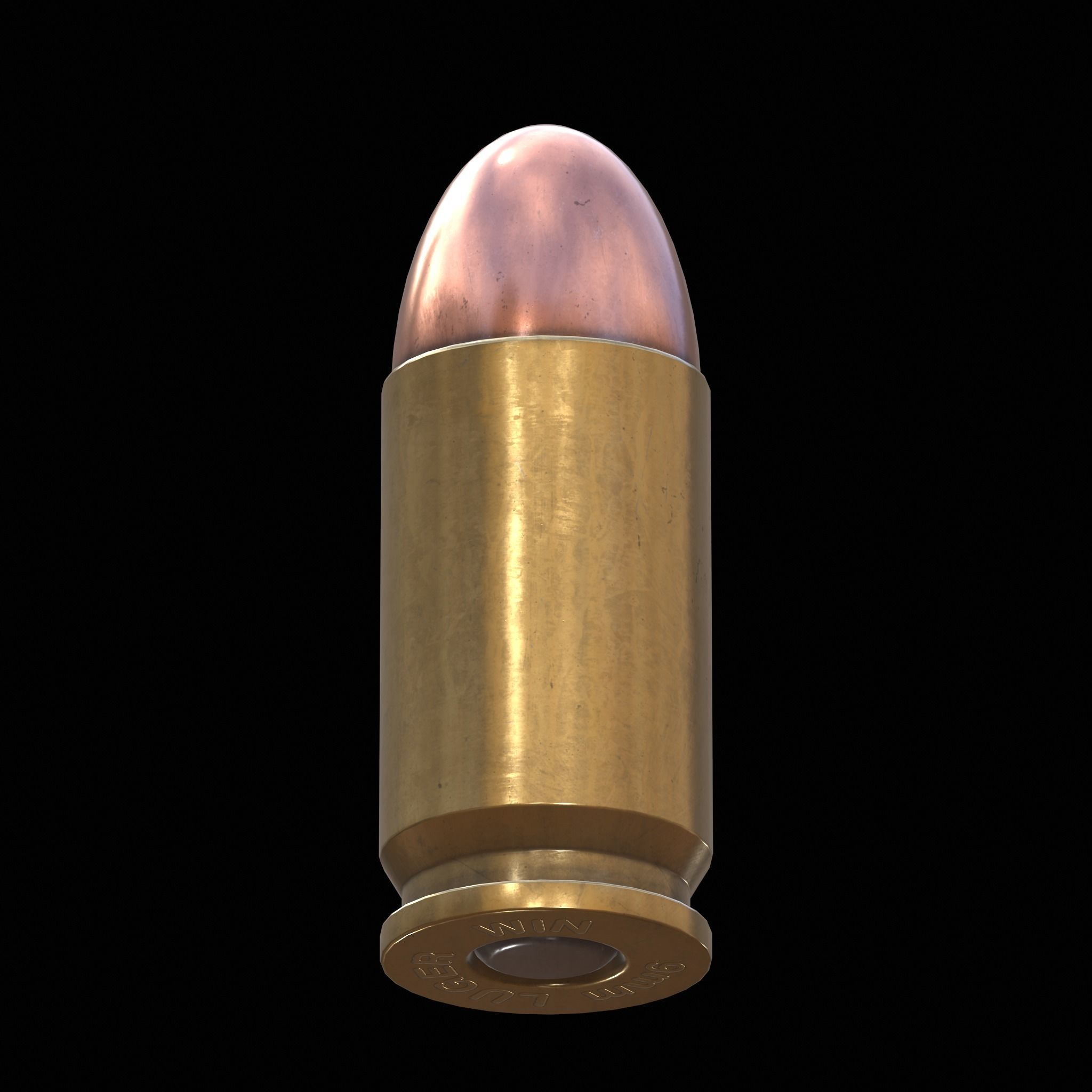 3D model 9mm Cartridge VR / AR / low-poly | CGTrader