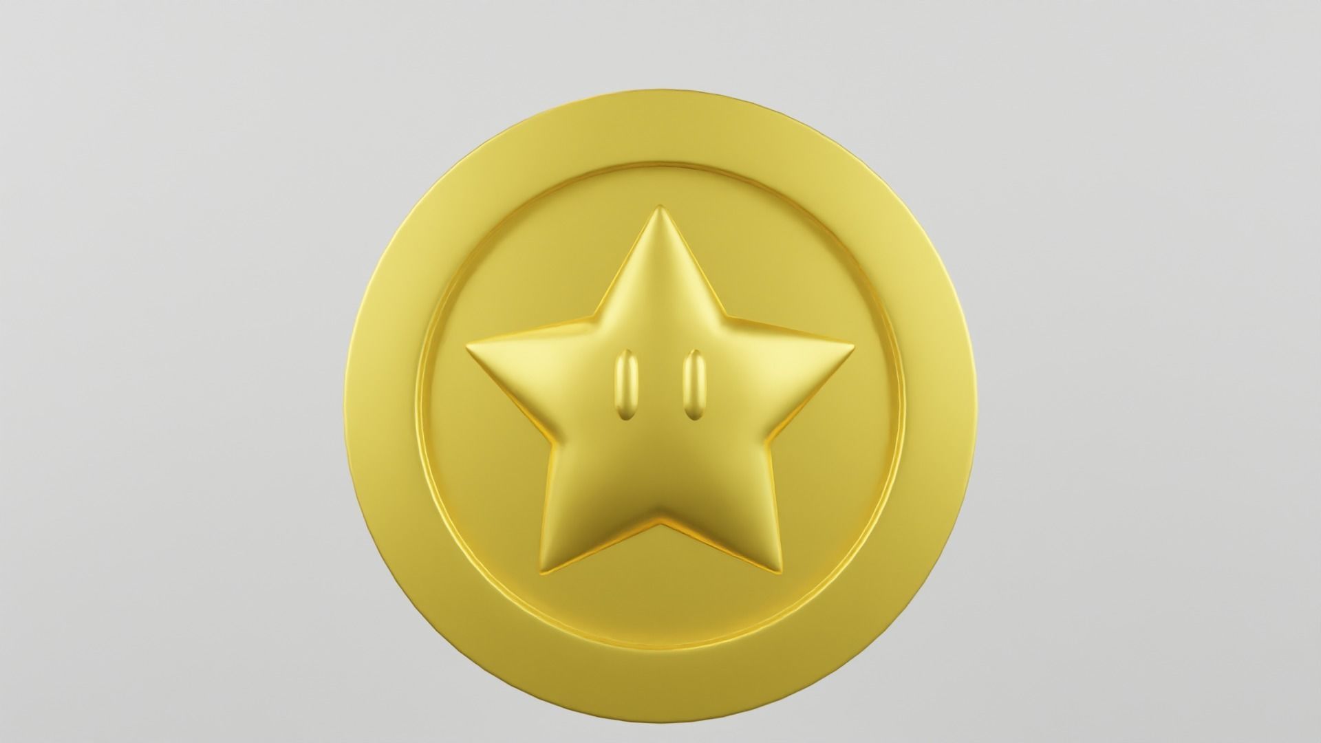 Star Coin Mario 3D model | CGTrader