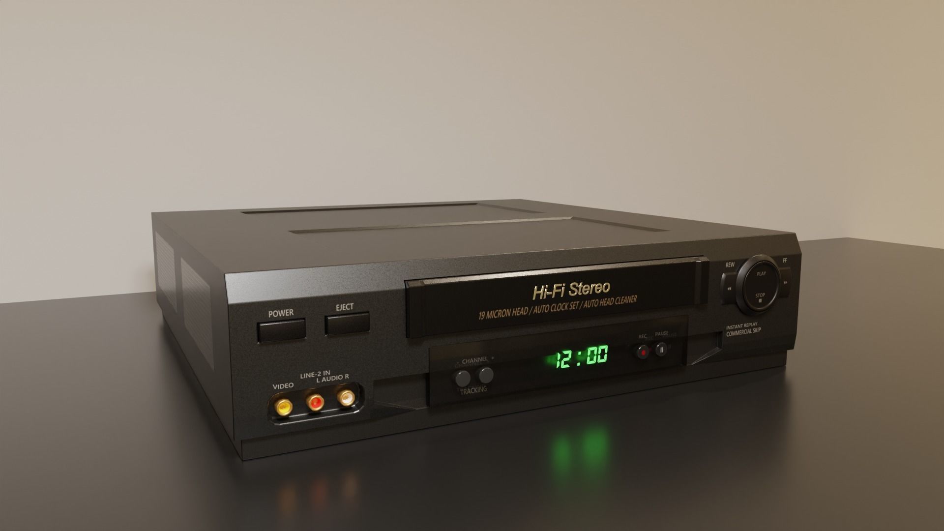 Hi-fi Stereo VHS video cassette recorder 3D model | CGTrader