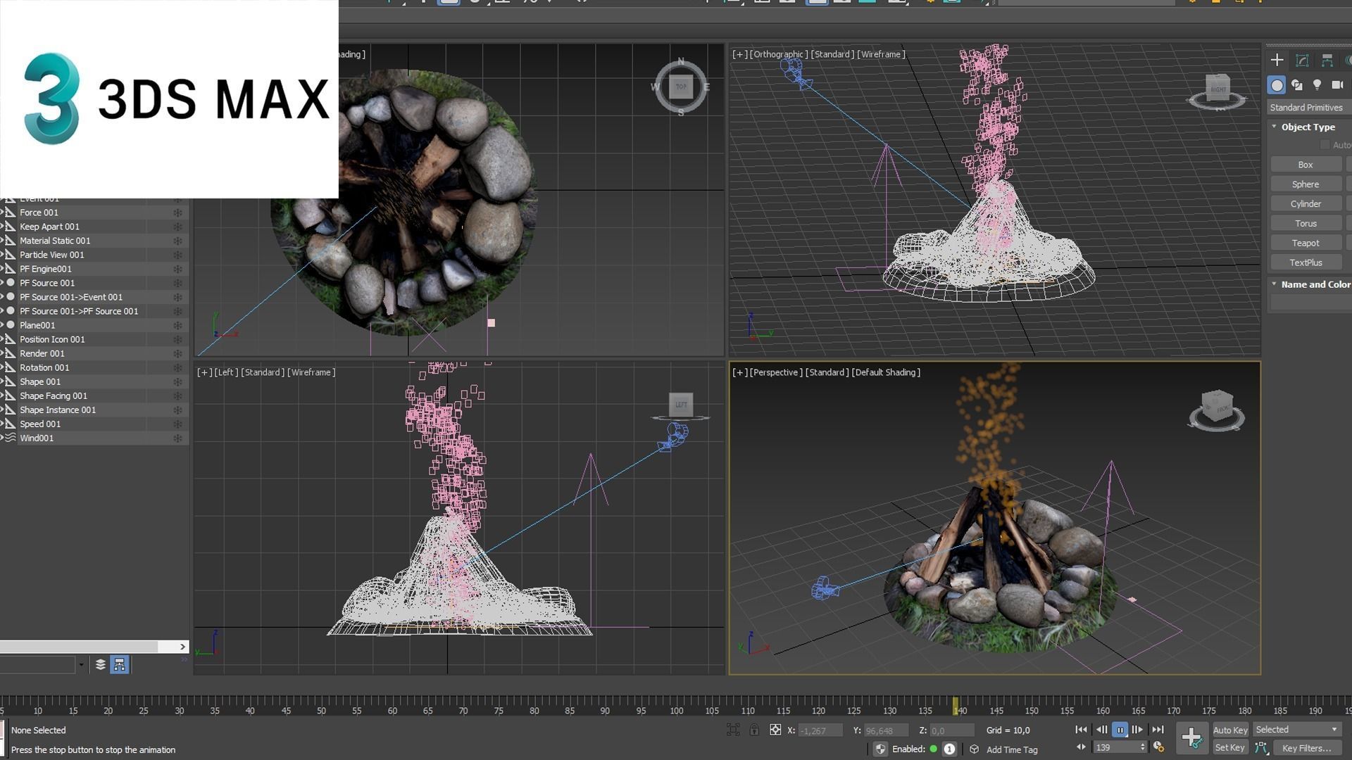 3D model Realistic Campfire VR / AR / low-poly | CGTrader