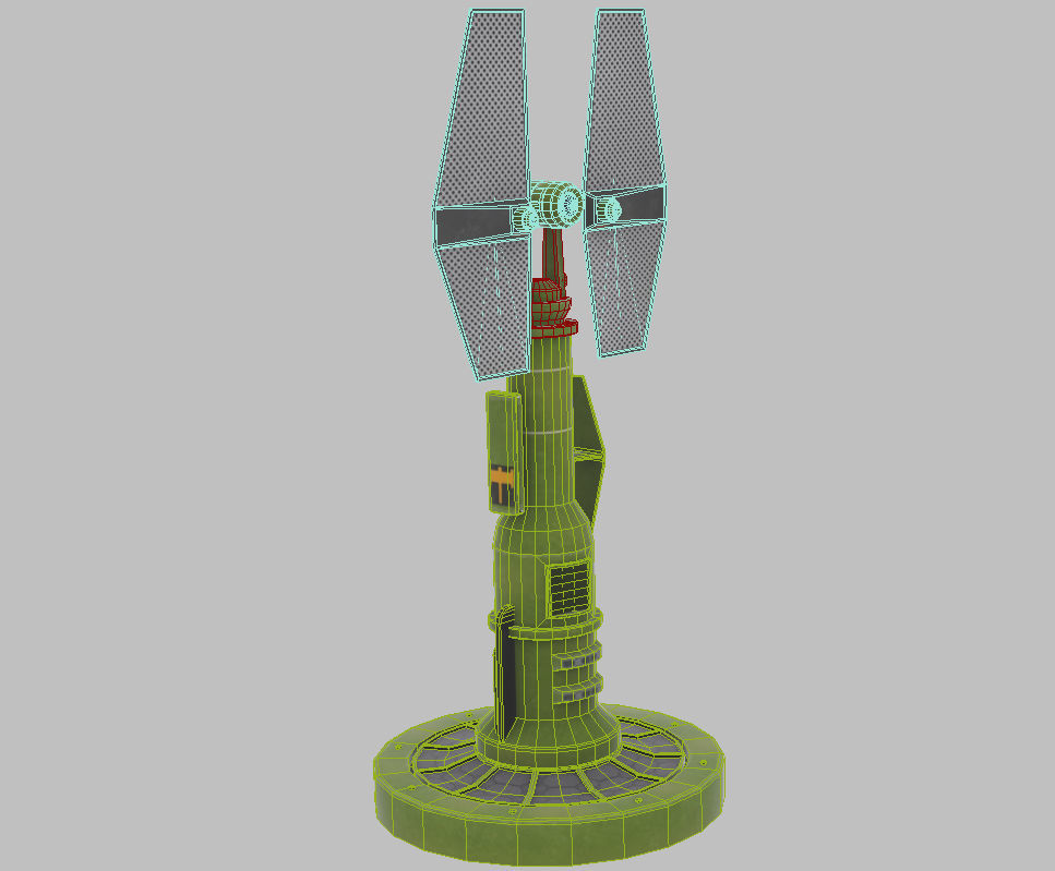 3D model Sci fi radar tower VR / AR / low-poly | CGTrader
