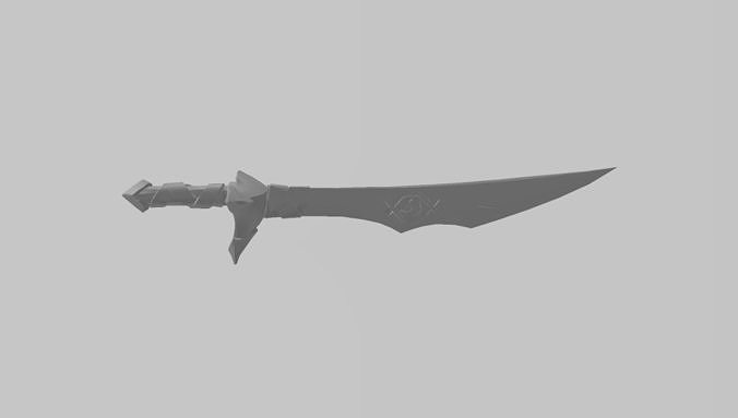 Dark adventurer cutlass 3D model 3D printable | CGTrader