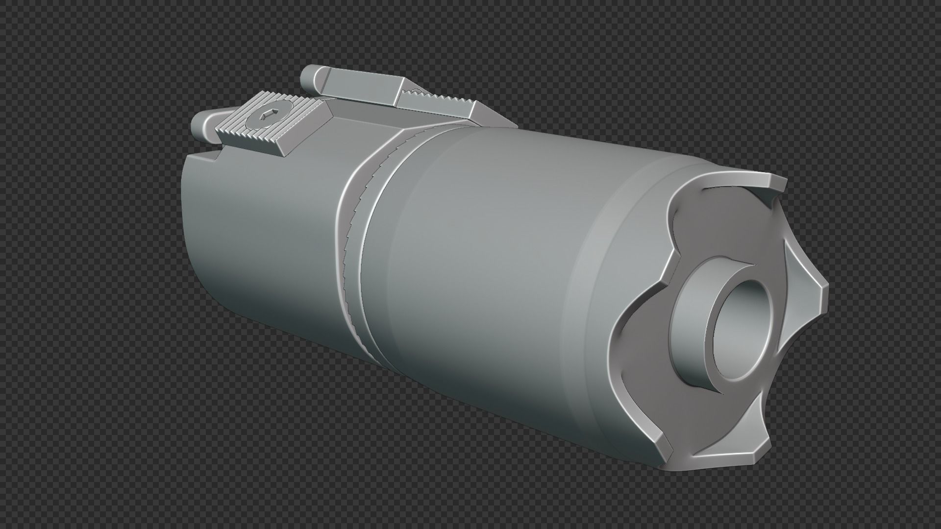 3D model Rotex 5 Supressor VR / AR / low-poly | CGTrader