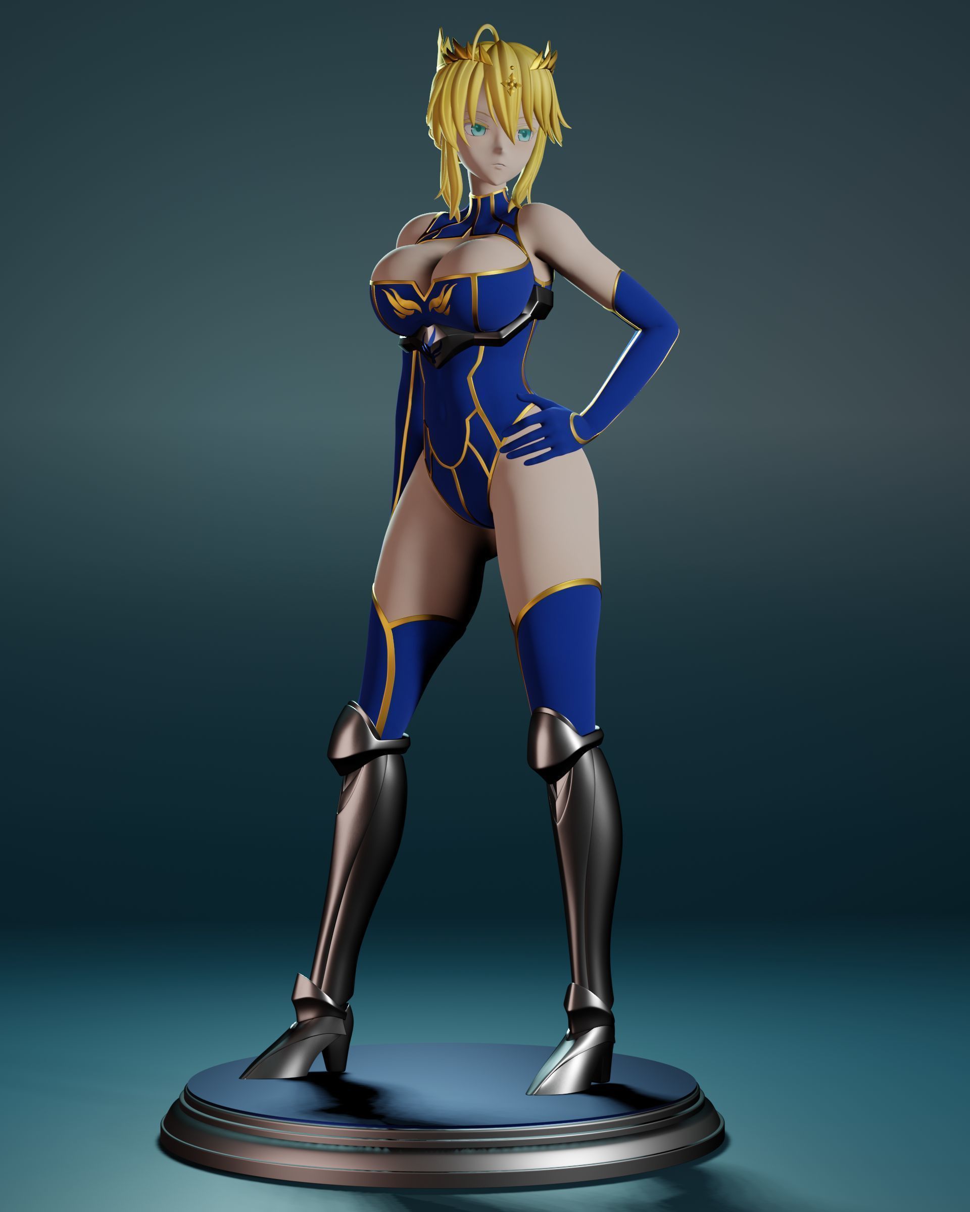 Artoria Pendragon 3D model 3D printable | CGTrader