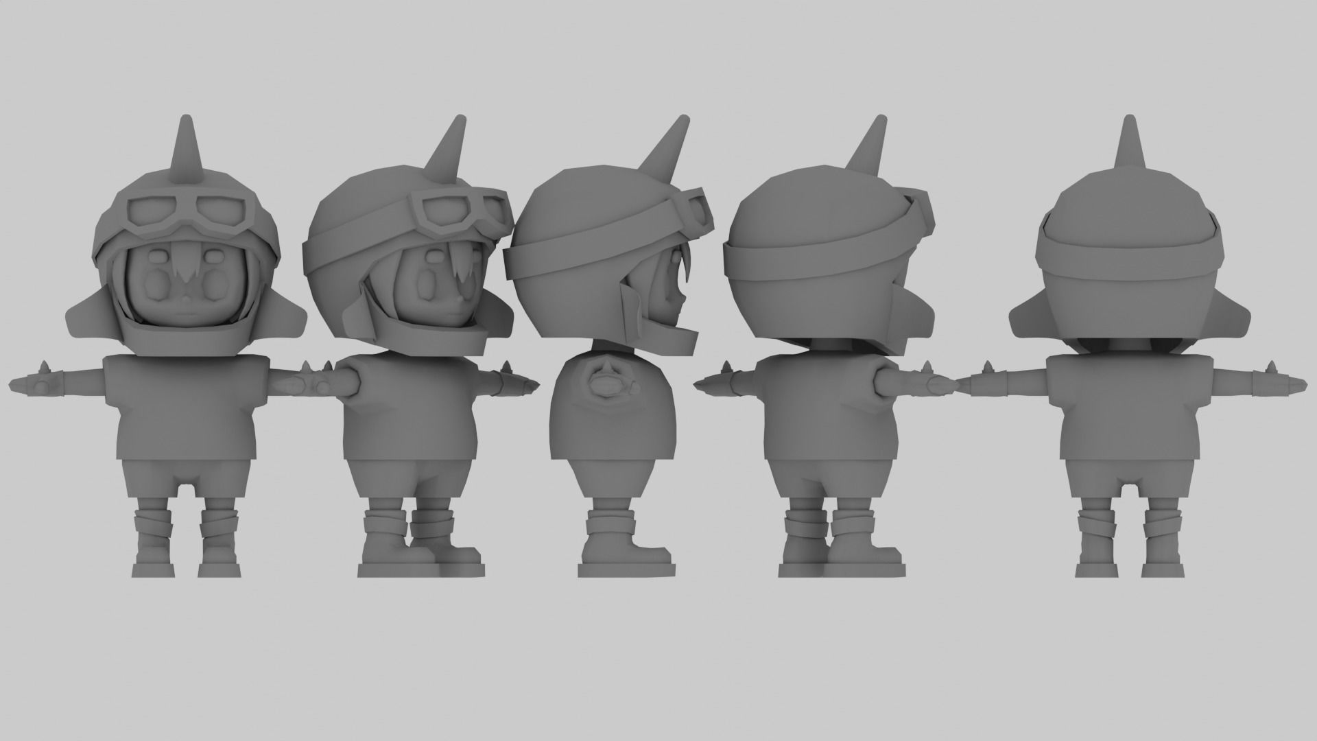 3D model Cartoon Mini Girl 2 VR / AR / low-poly | CGTrader