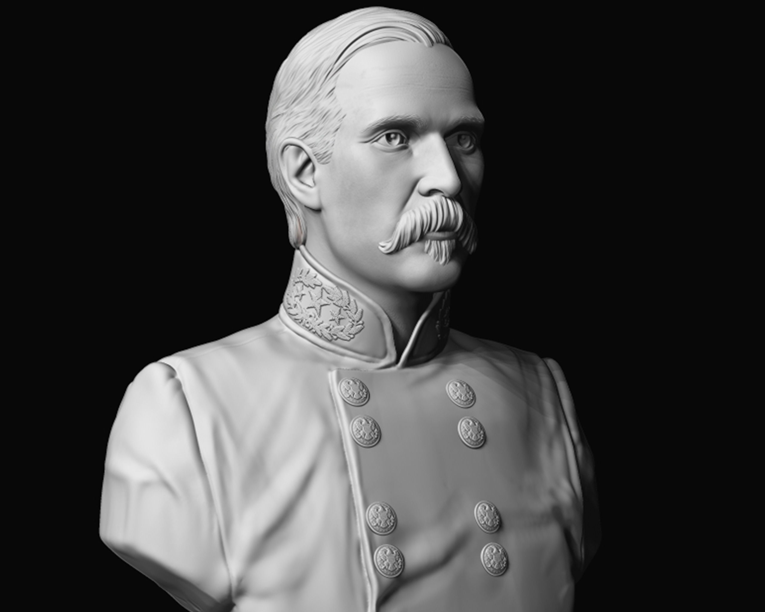 General Henry Heth bust sculpture 3D model 3D printable | CGTrader