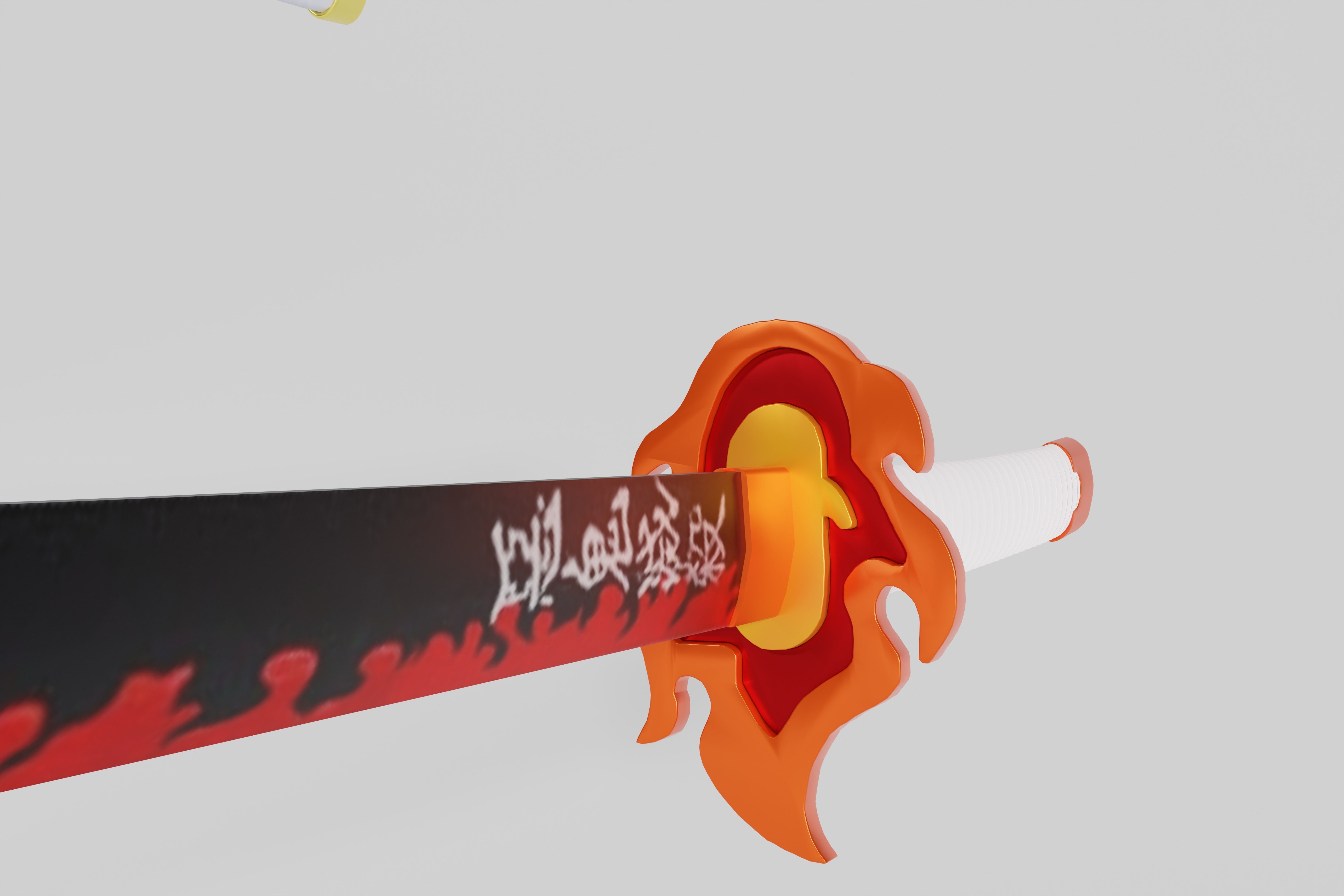 Demon Slayer Rengoku Sword - Kimetsu No Yaiba 3D print model 3D model ...