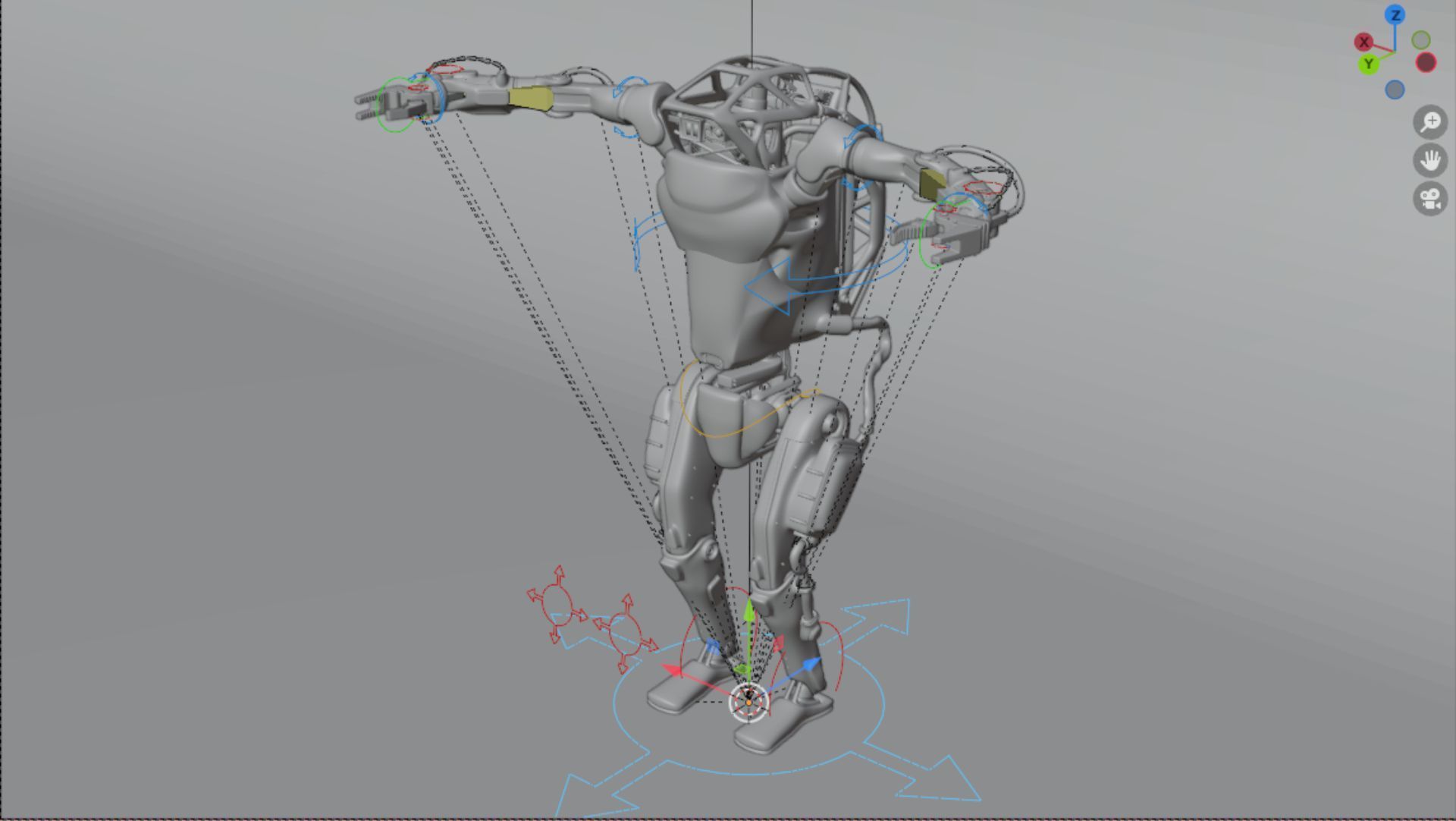Atlas Robot Boston Dynamics full rigged animated 3D model animated ...