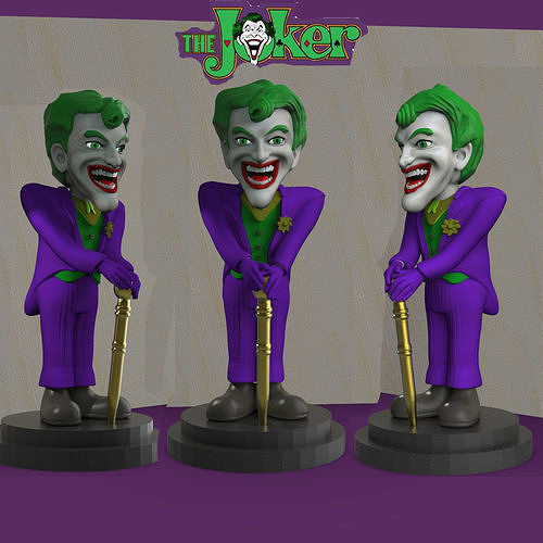 Joker 3D model 3D printable | CGTrader