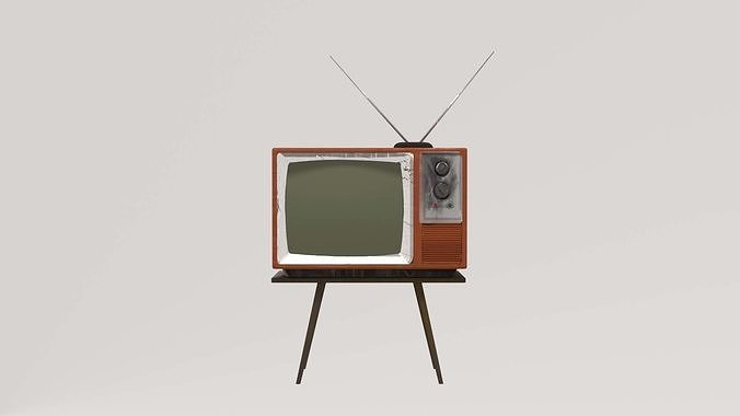 Old TV free VR / AR / low-poly 3D model | CGTrader