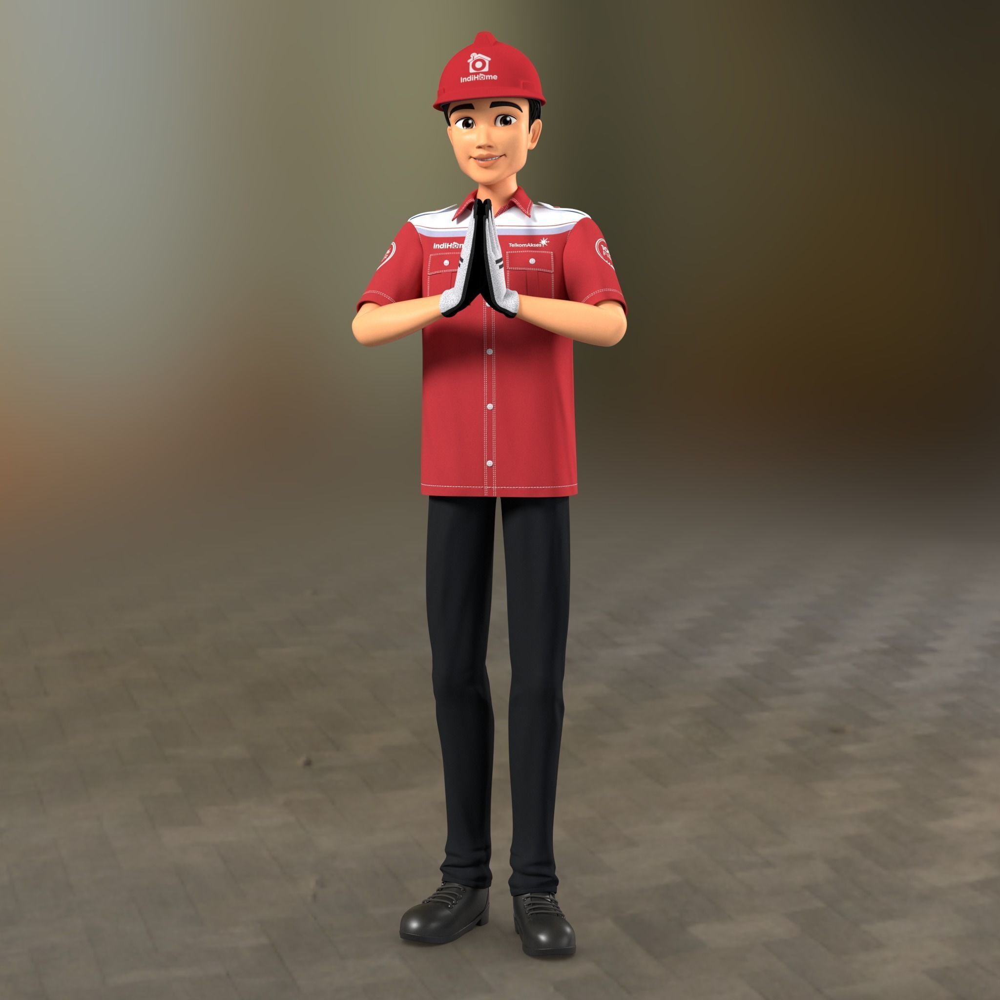 a technician 3D Model Rig Ready 3D model rigged | CGTrader