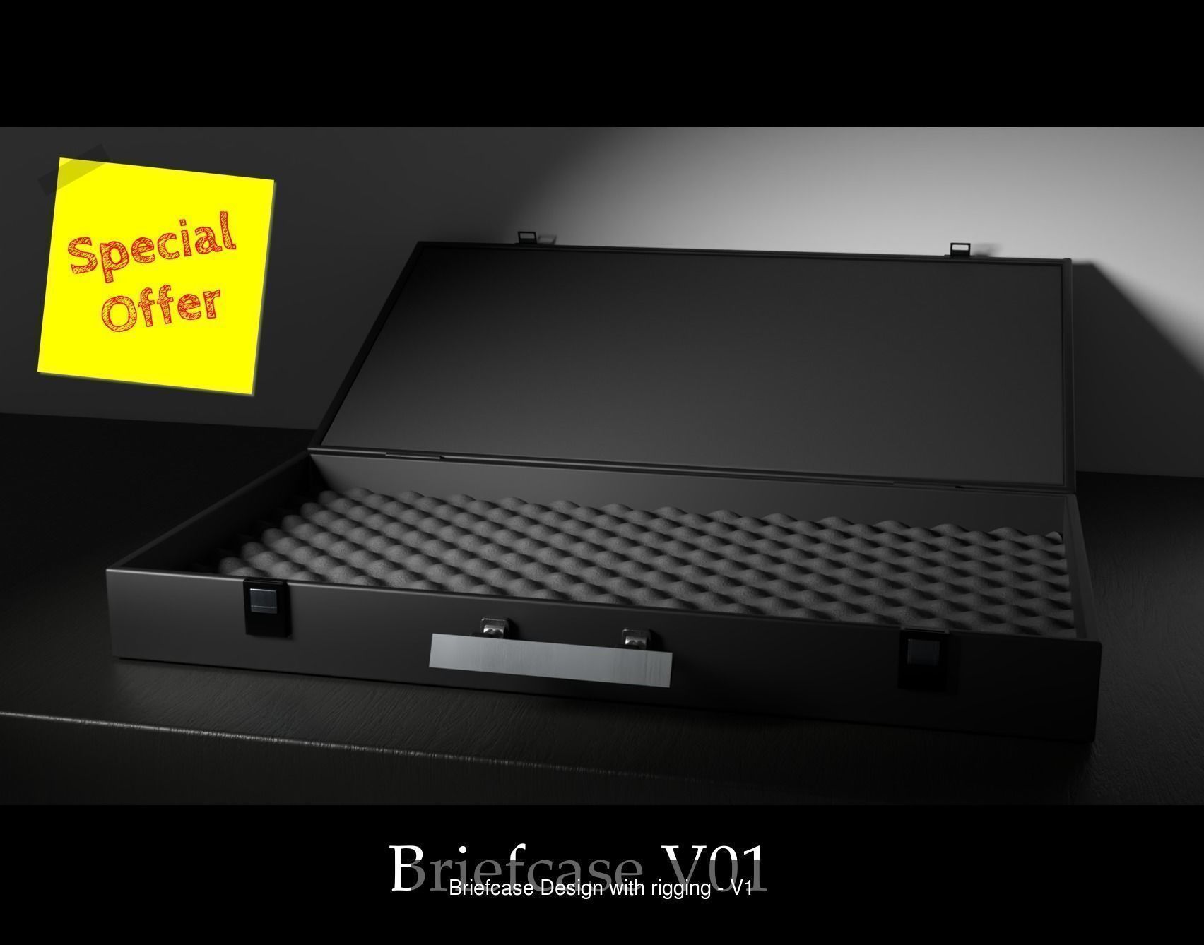 3D Model Collection Ammo boxes - Briefcase - gun VR / AR / low-poly ...