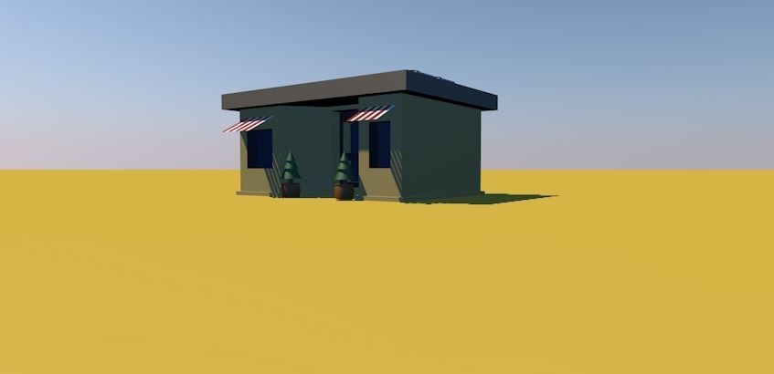 3D model Low Poly style SHOP VR / AR / low-poly | CGTrader