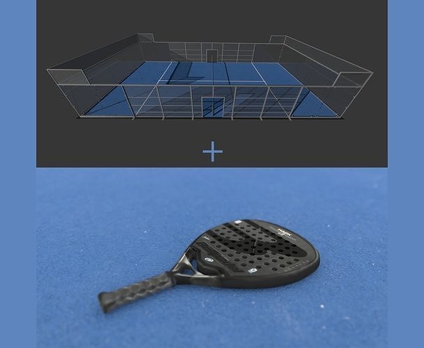 3D Model Collection Padel set VR / AR / low-poly | CGTrader