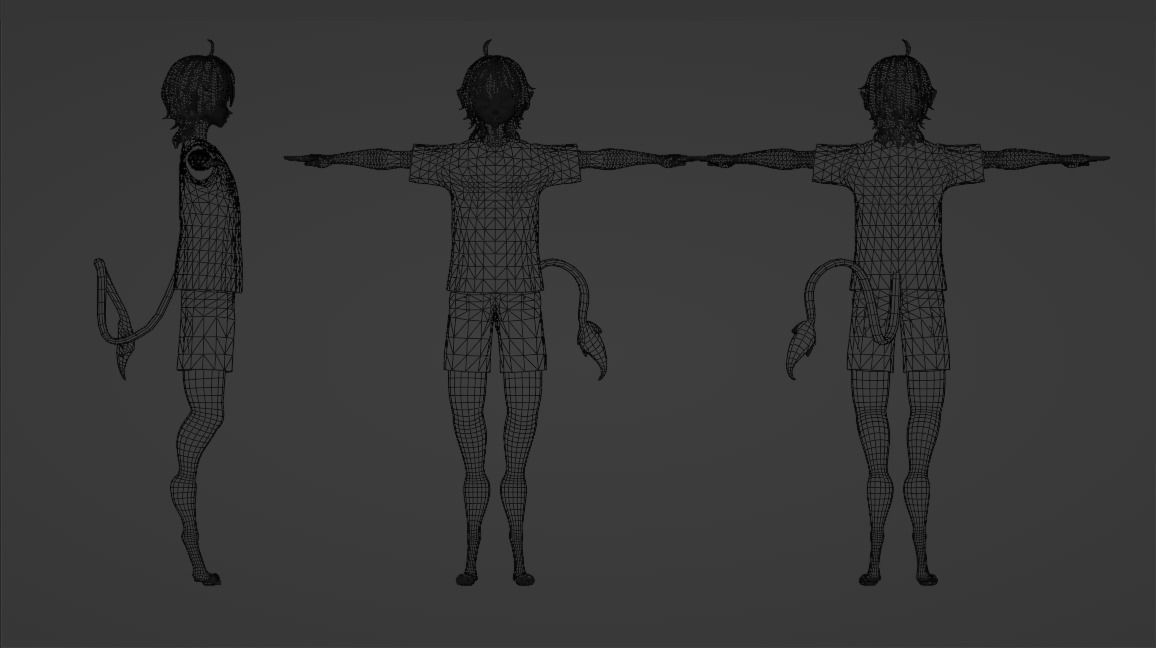 3D model ANIME BOY FOX AVATAR READY TO GO FOR VRCHAT VR / AR / low-poly ...