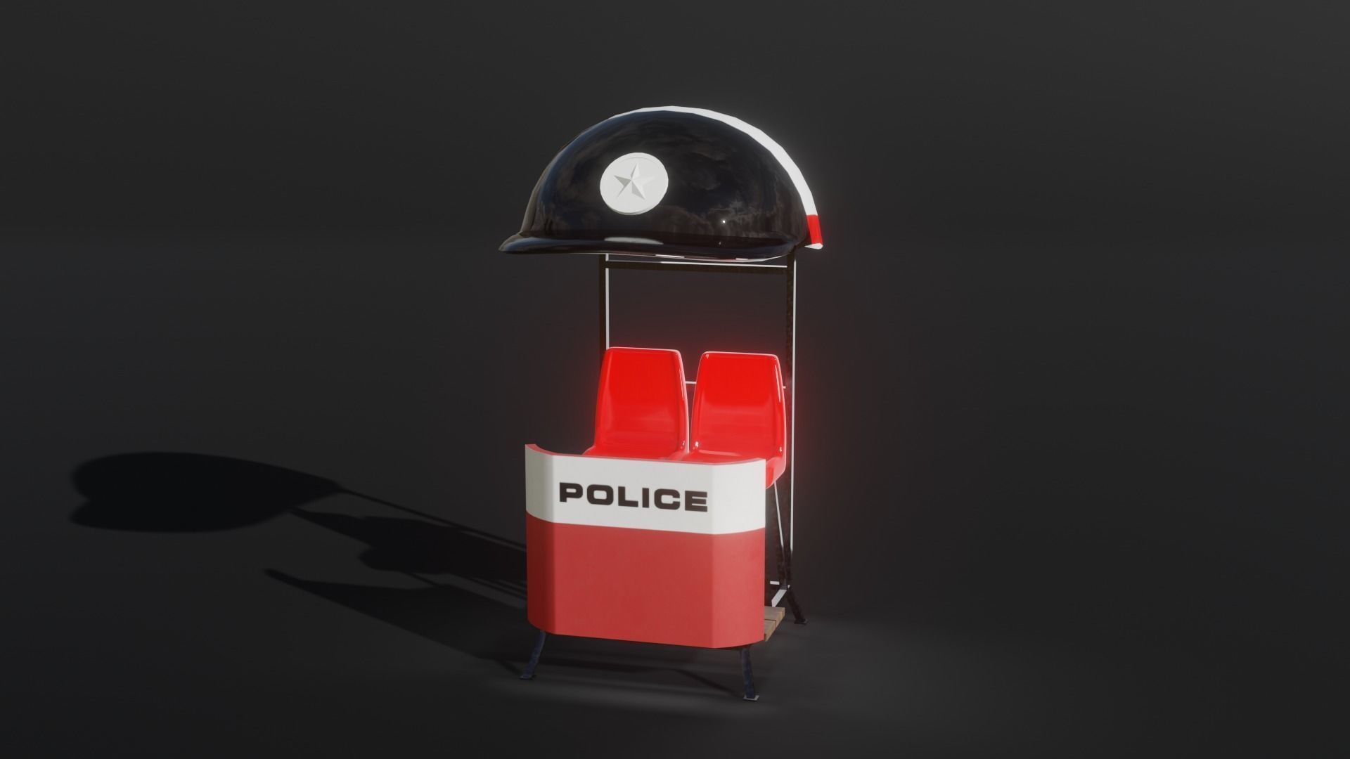 3D model Police booth 3D model VR / AR / low-poly | CGTrader