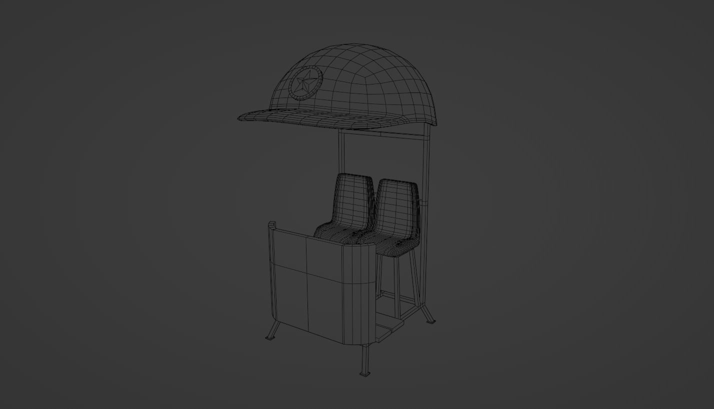 3D model Police booth 3D model VR / AR / low-poly | CGTrader