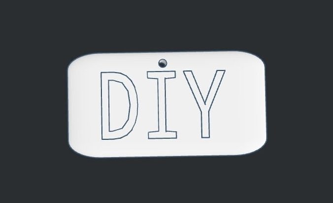 DIY logo 3D model 3D printable | CGTrader