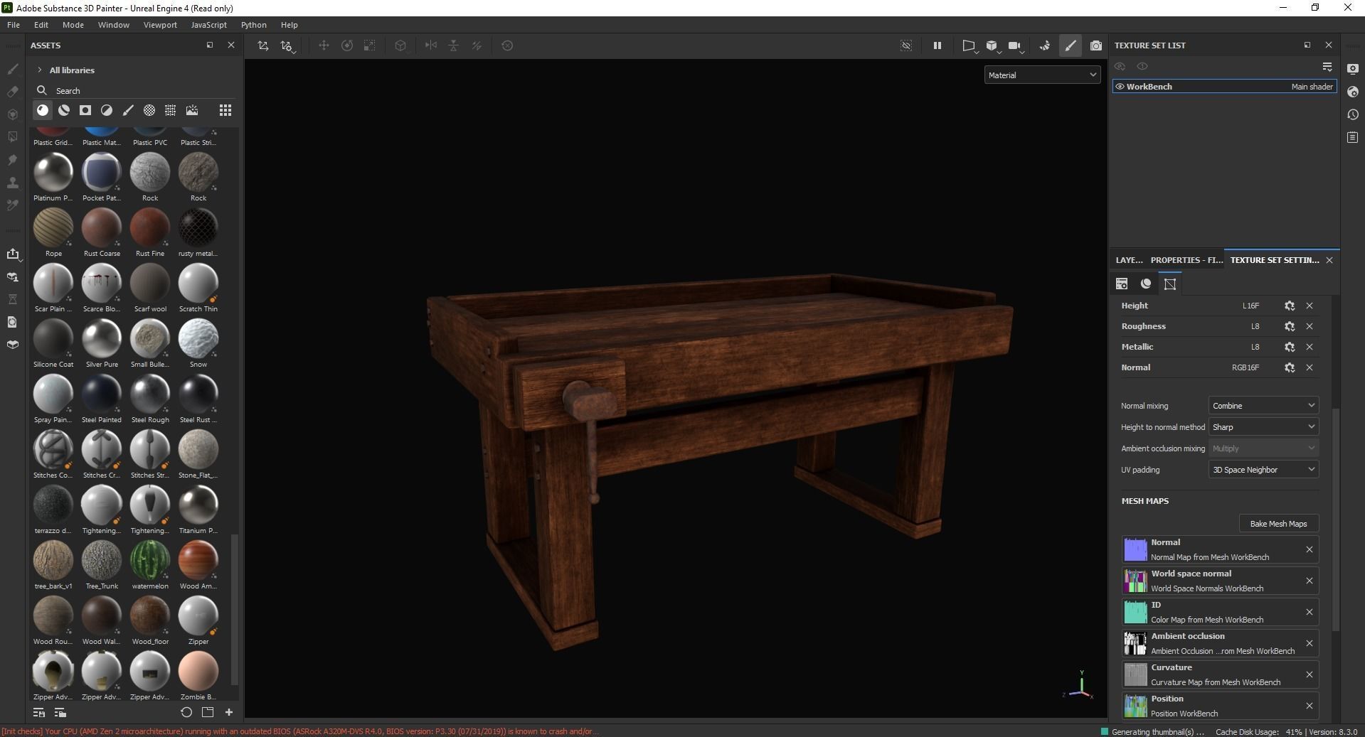3D model WorkBench 3D Model VR / AR / low-poly | CGTrader