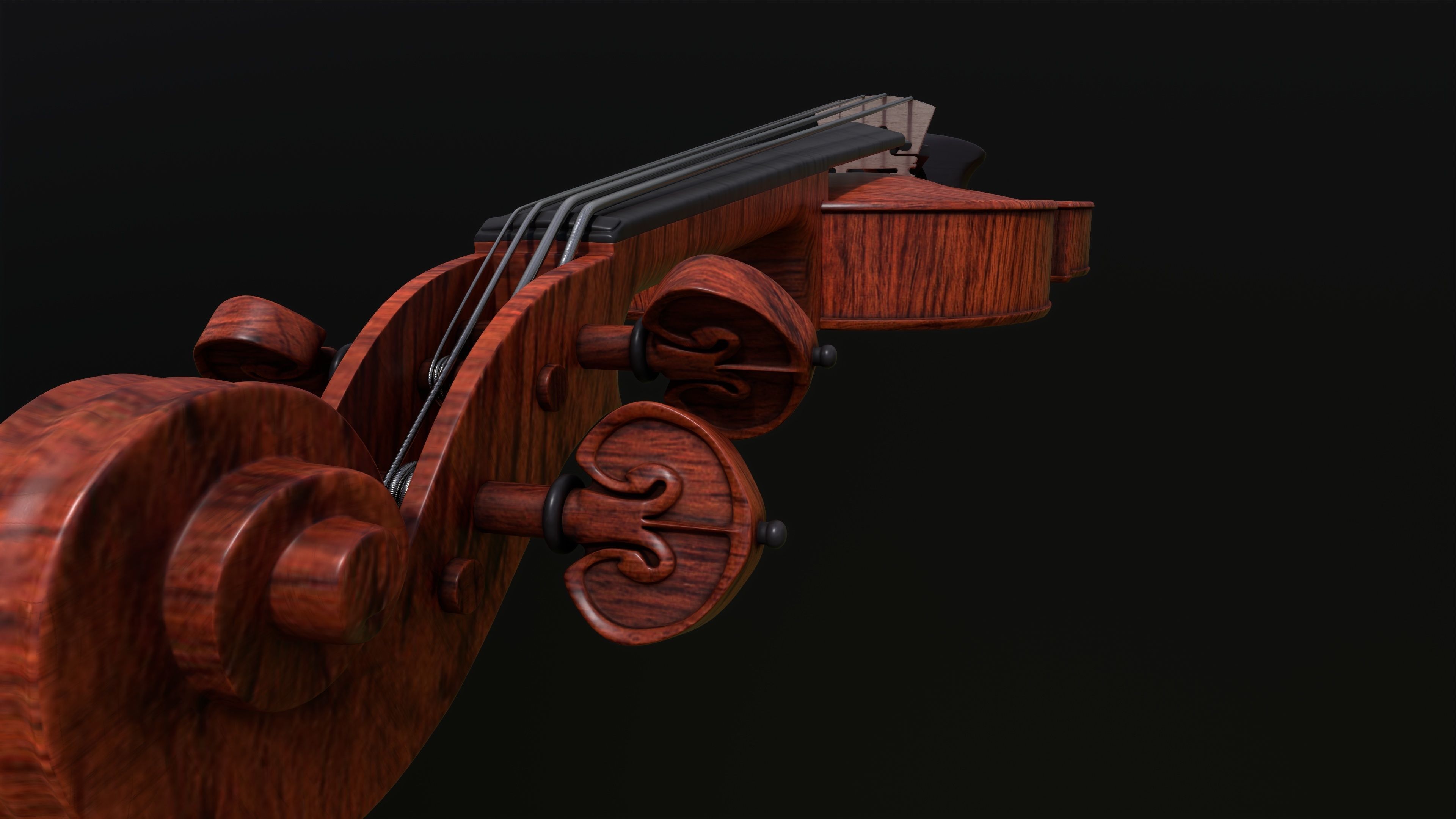 Violin 3D model | CGTrader