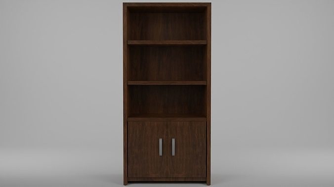 Furniture Bookcase 3D model rigged | CGTrader