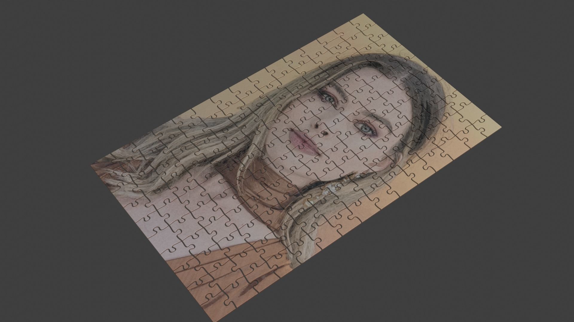 3D model Margot Robbie Puzzle VR / AR / low-poly | CGTrader