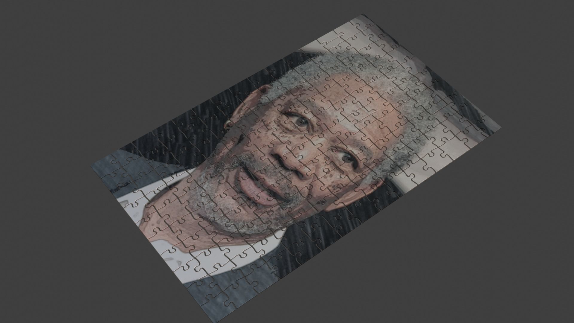 3D model Morgan Freeman Puzzle VR / AR / low-poly | CGTrader