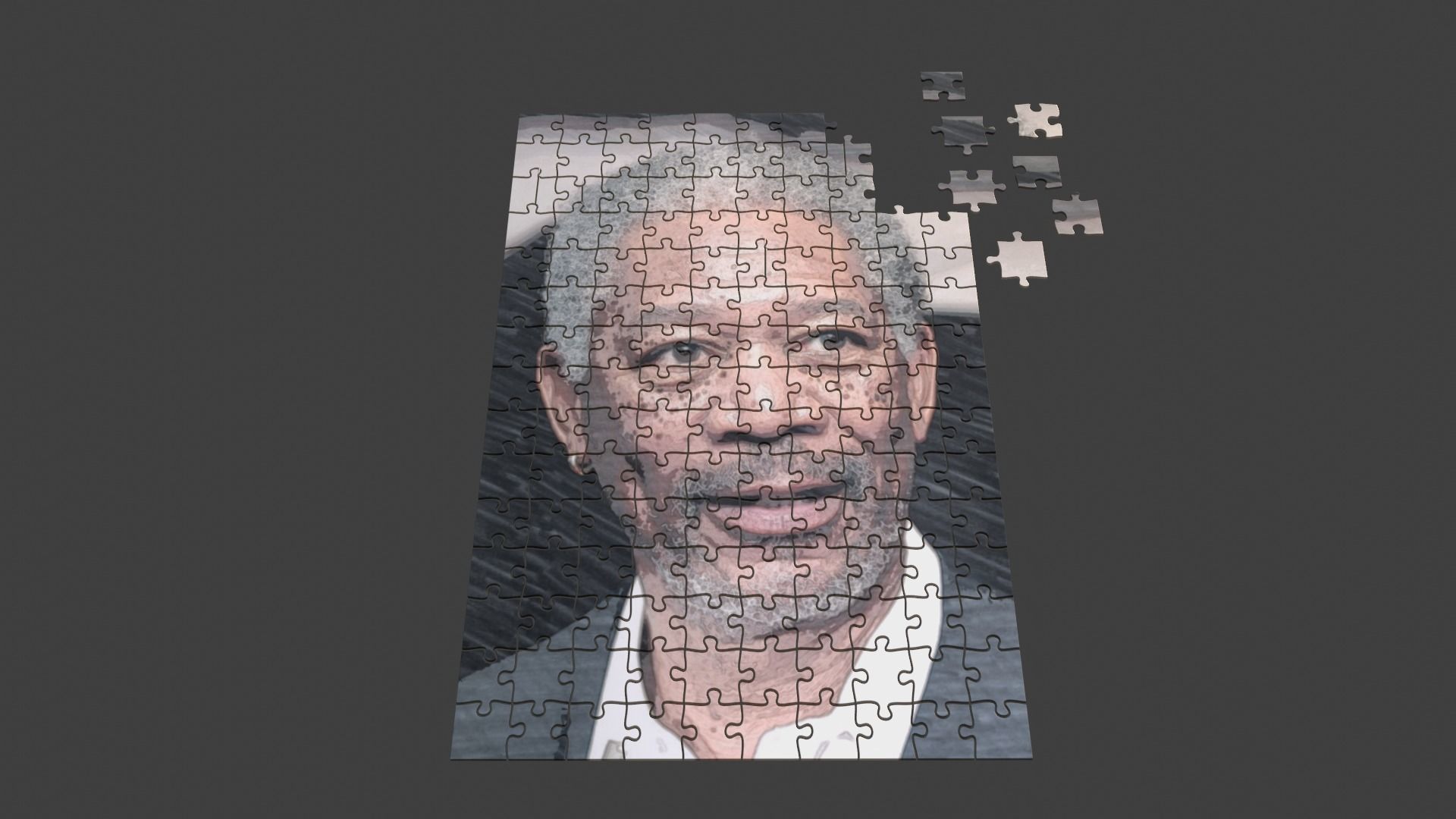 3D model Morgan Freeman Puzzle VR / AR / low-poly | CGTrader