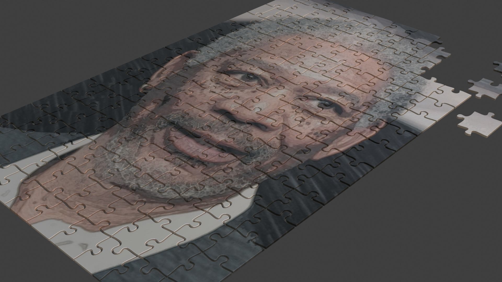 3D model Morgan Freeman Puzzle VR / AR / low-poly | CGTrader