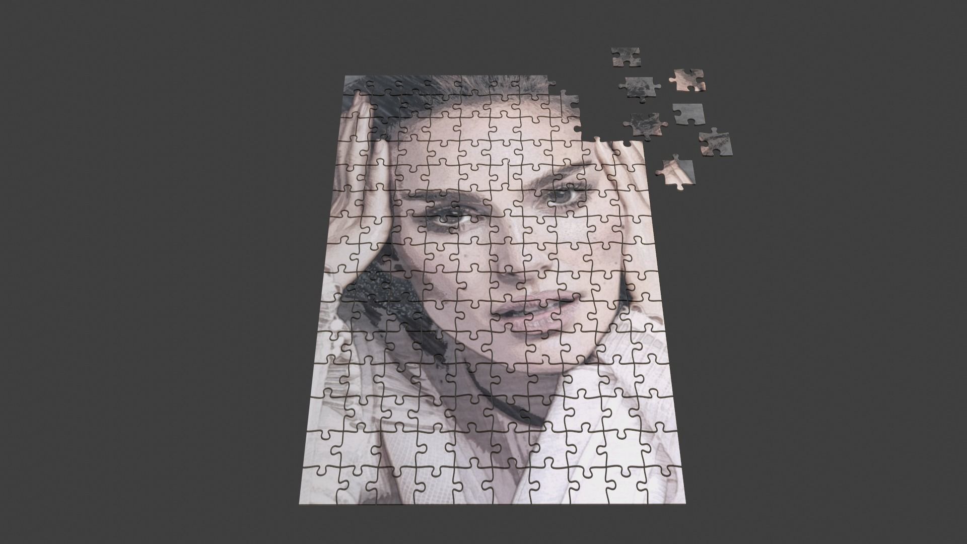 3D model Natalie Portman Puzzle VR / AR / low-poly | CGTrader