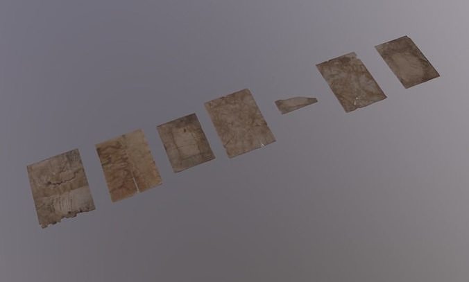 3D model Stained Paper VR / AR / low-poly | CGTrader