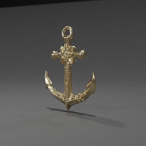 anchor 3D model 3D printable | CGTrader
