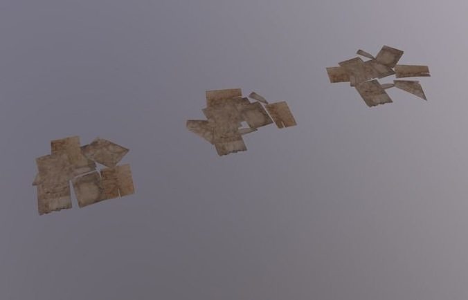 3D model Stained Paper Group VR / AR / low-poly | CGTrader