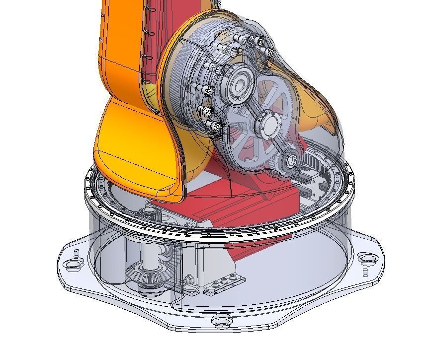 5 axis industrial robot 3D model | CGTrader