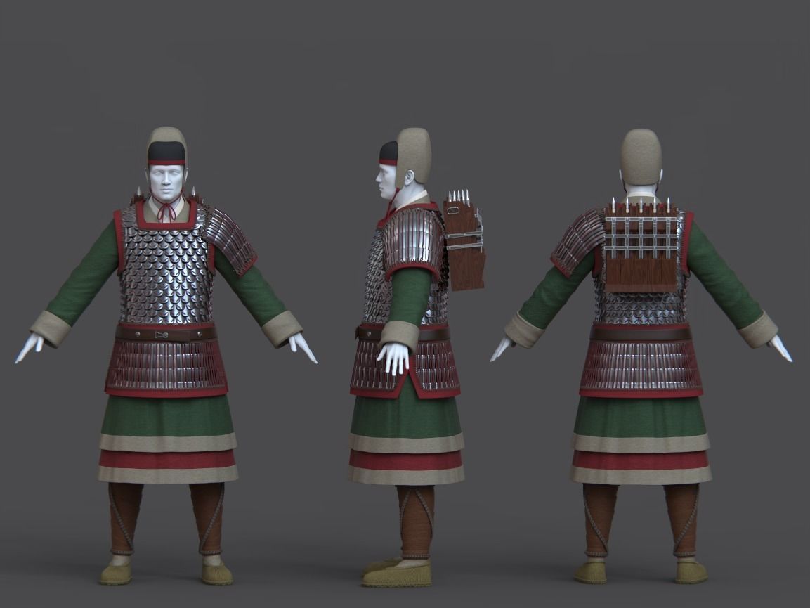 05-Ancient Chinese Armor-Han dynasty 3D model | CGTrader