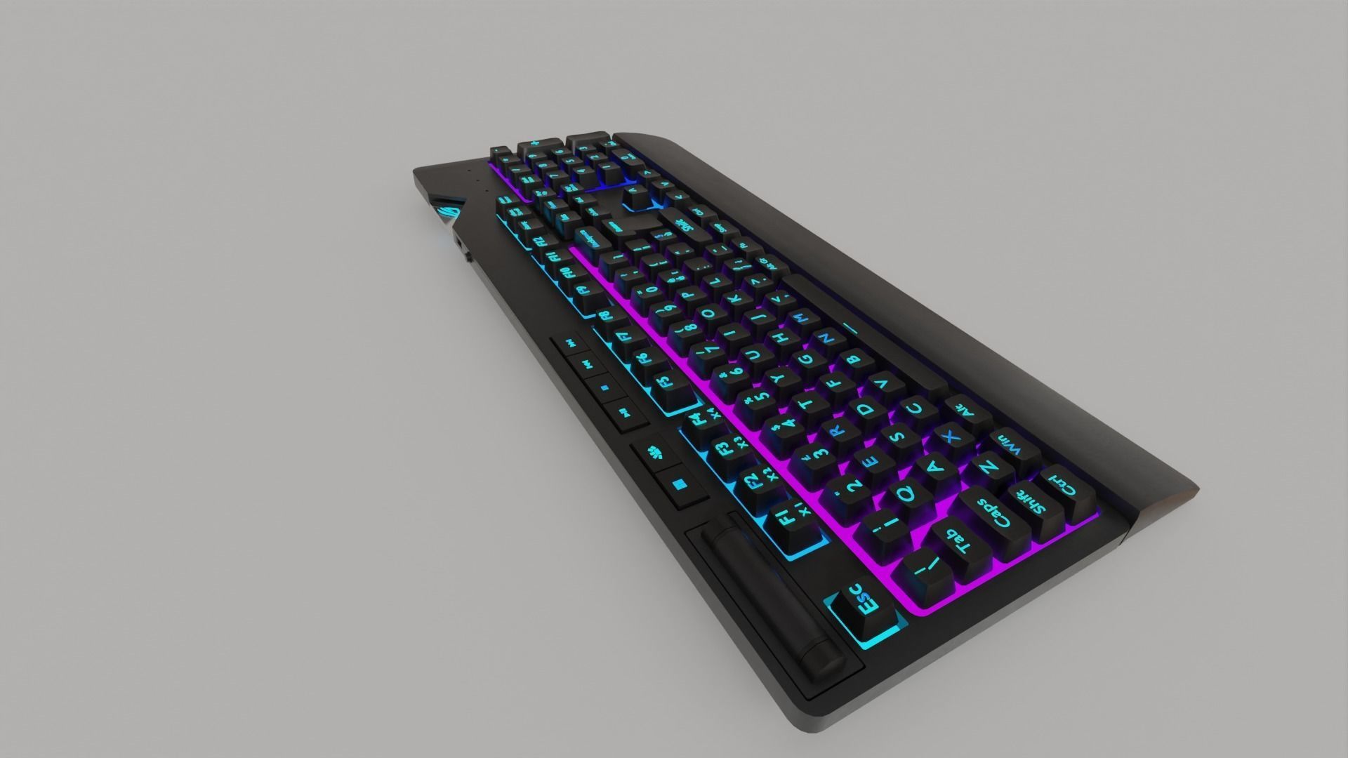 ASUS ROG RGB Gaming Keyboard Gaming Setups 3D model | CGTrader